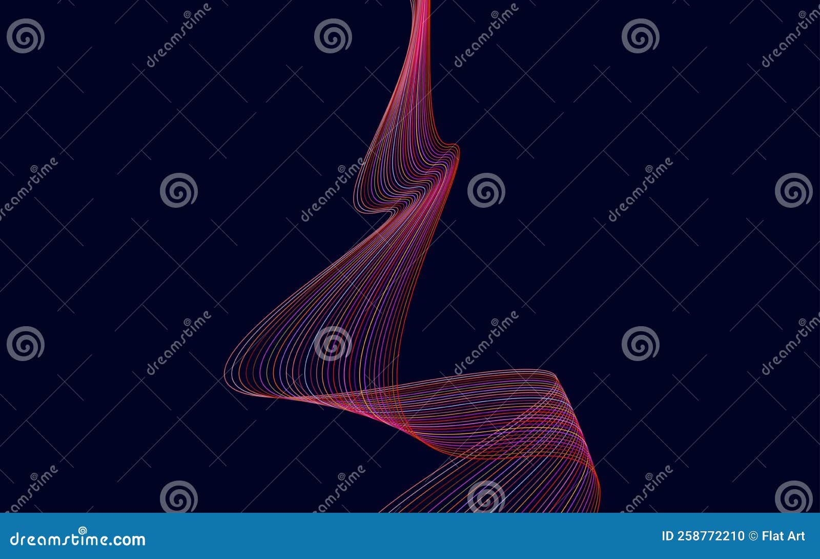 Stylish Red Wavy Lines Abstract Background Design Stock Vector ...