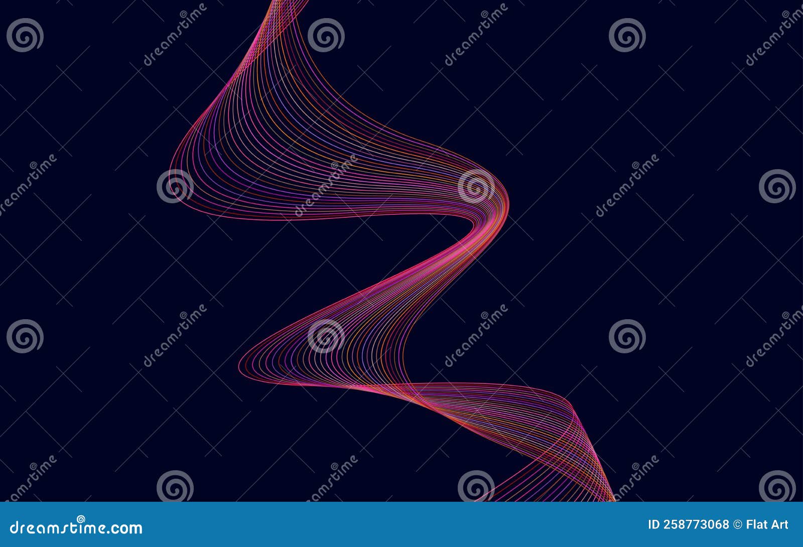 Stylish Red Wavy Lines Abstract Background Design Stock Vector ...