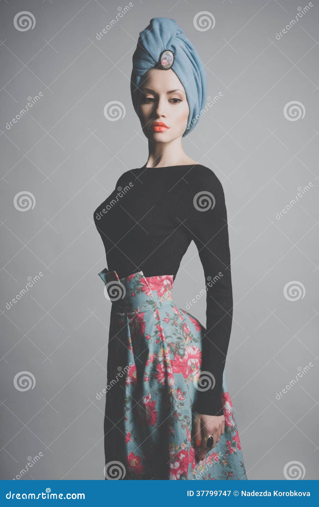 Stylish refined lady stock image. Image of green, beautiful - 37799747