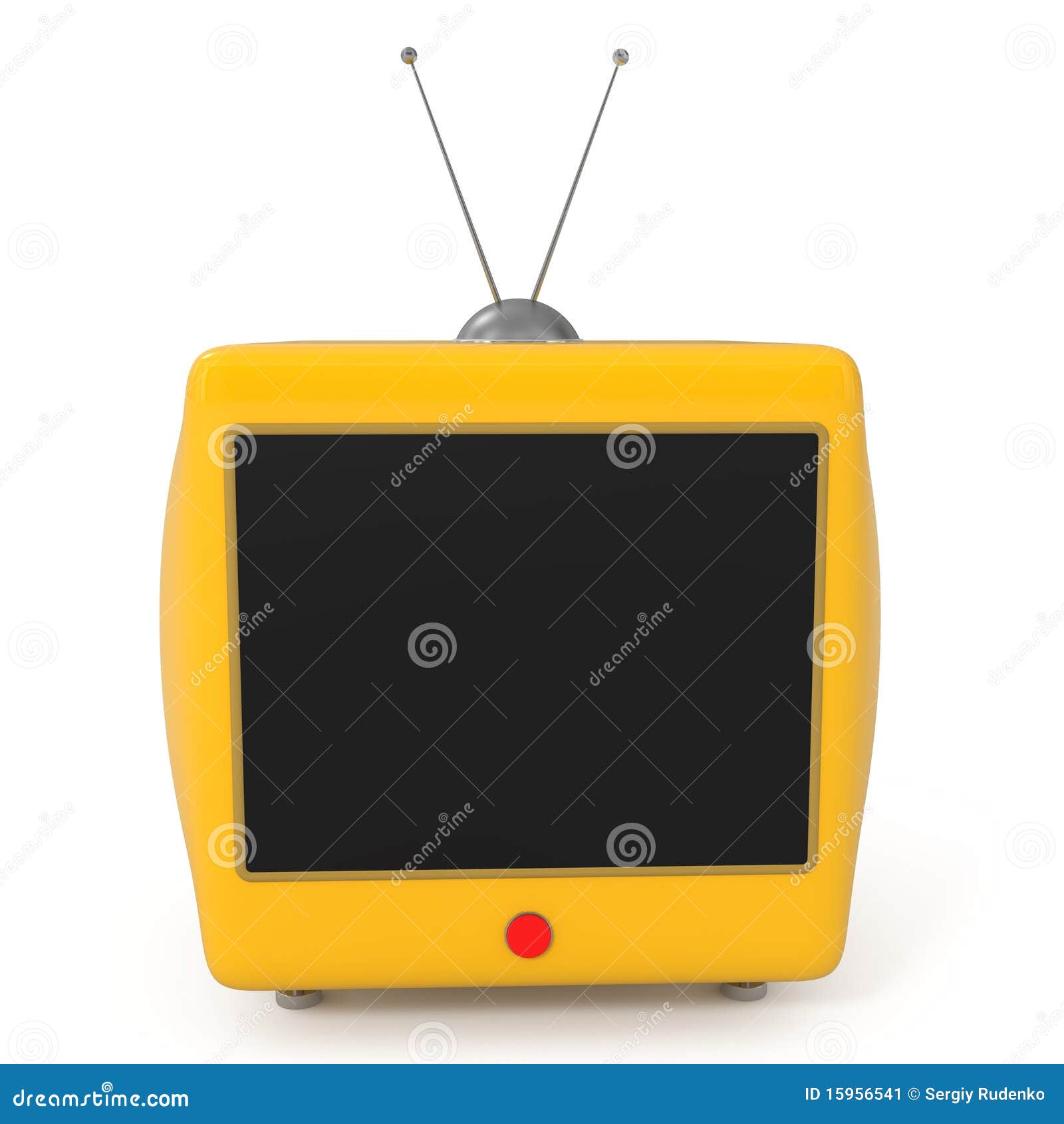 Stylish Retro Flat LCD Monitor Stock Illustration - Illustration of ...