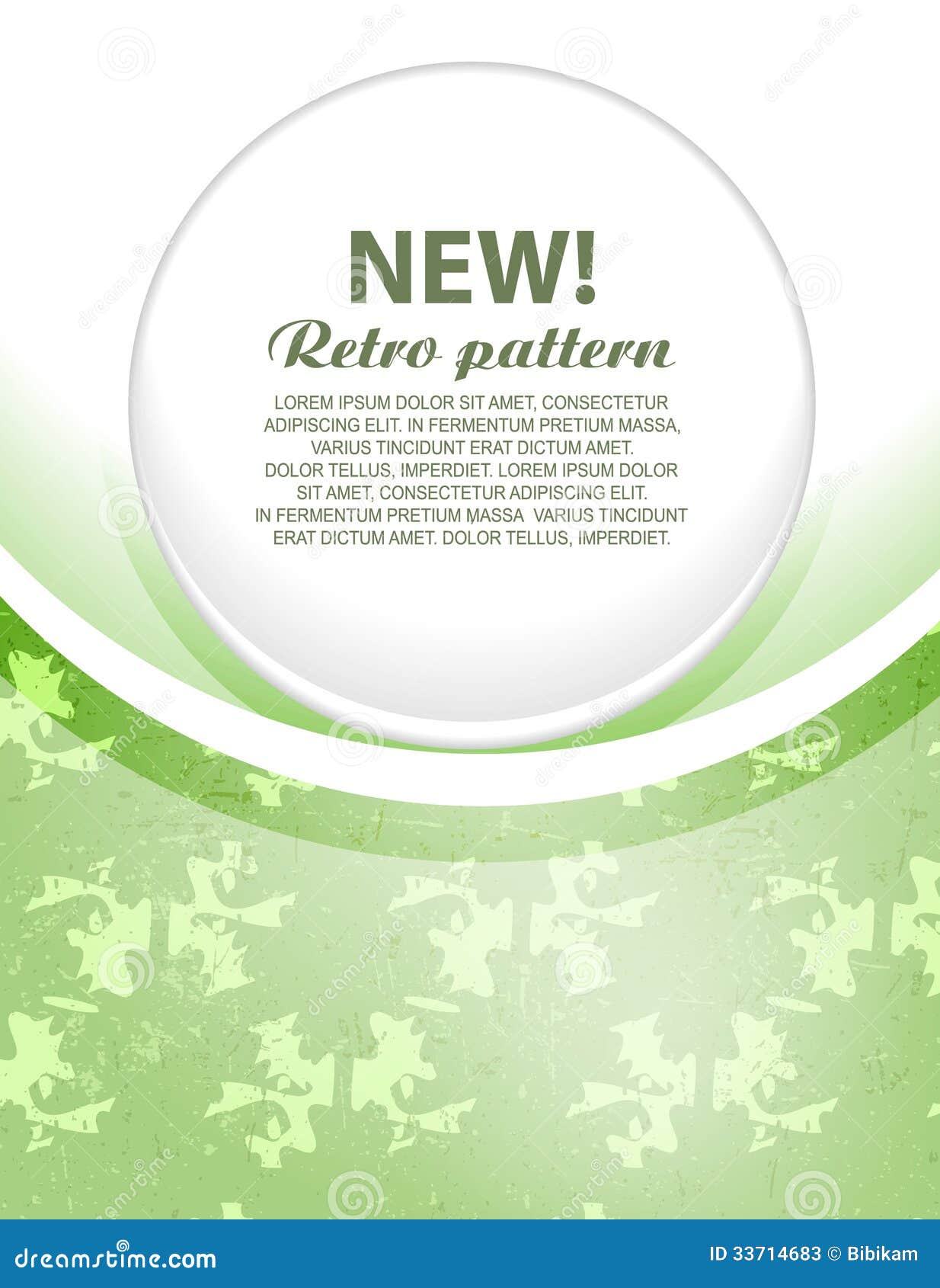 Stylish Retro Leaflet Poster Stock Vector - Illustration of layout ...