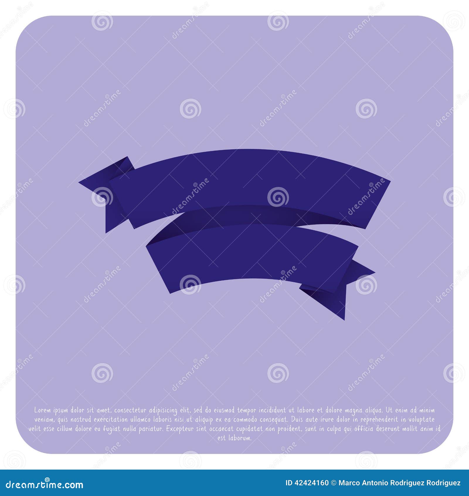 Stylish Ribbon Isolated on Color Background Stock Illustration ...