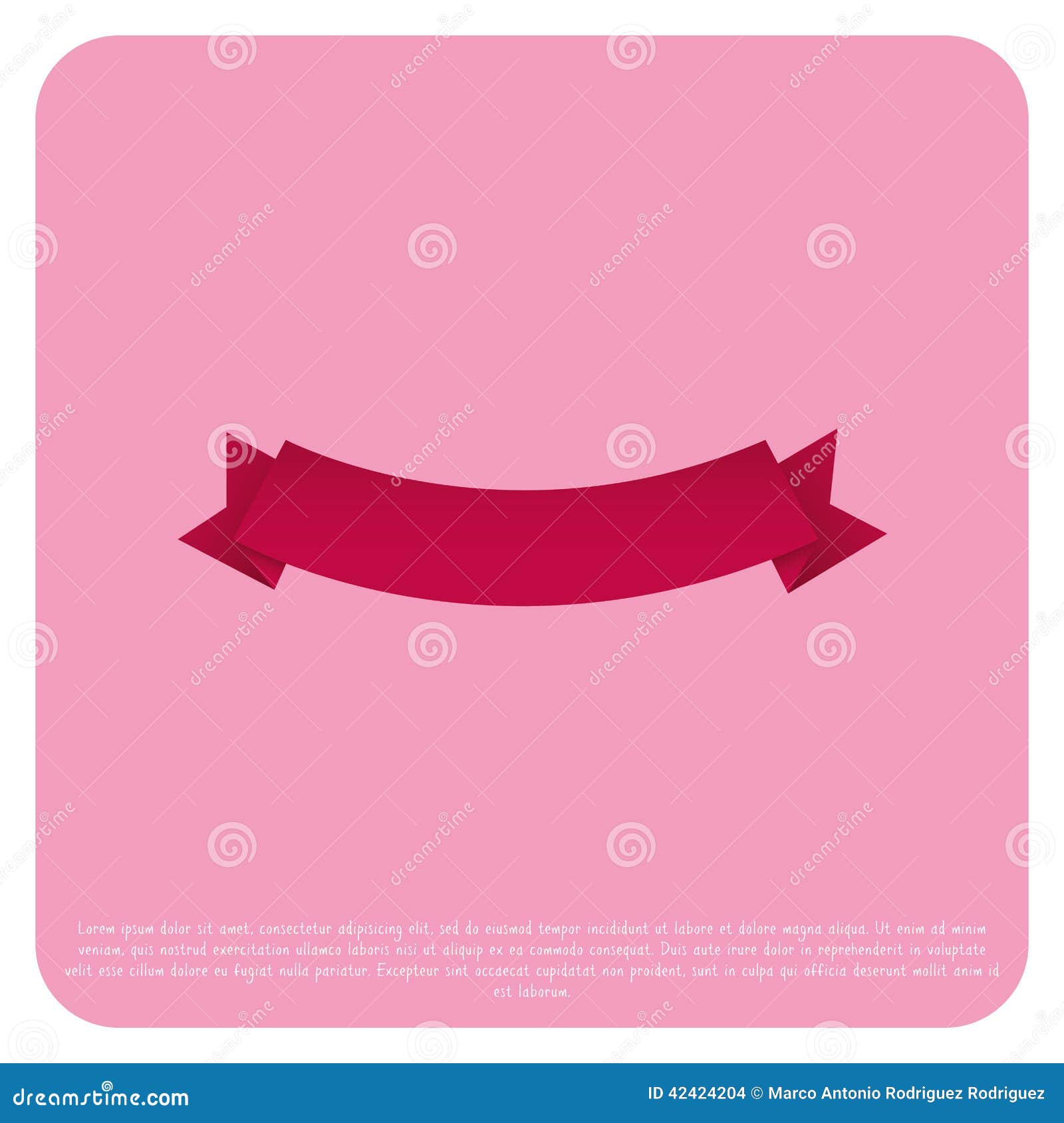 Stylish Ribbon Isolated on Color Background Stock Illustration ...