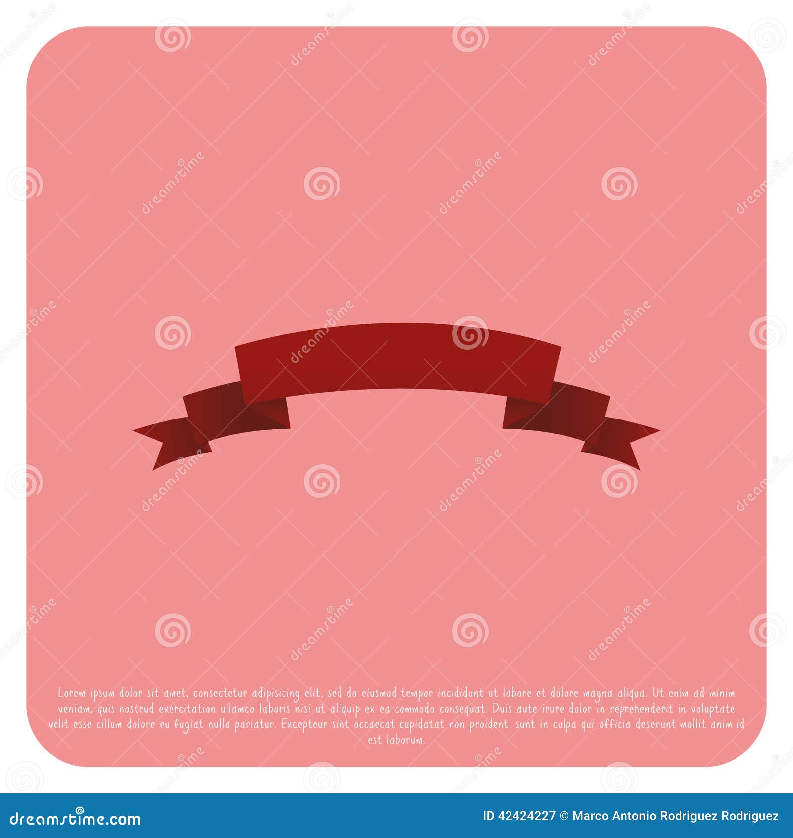 Stylish Ribbon Isolated on Color Background Stock Illustration ...