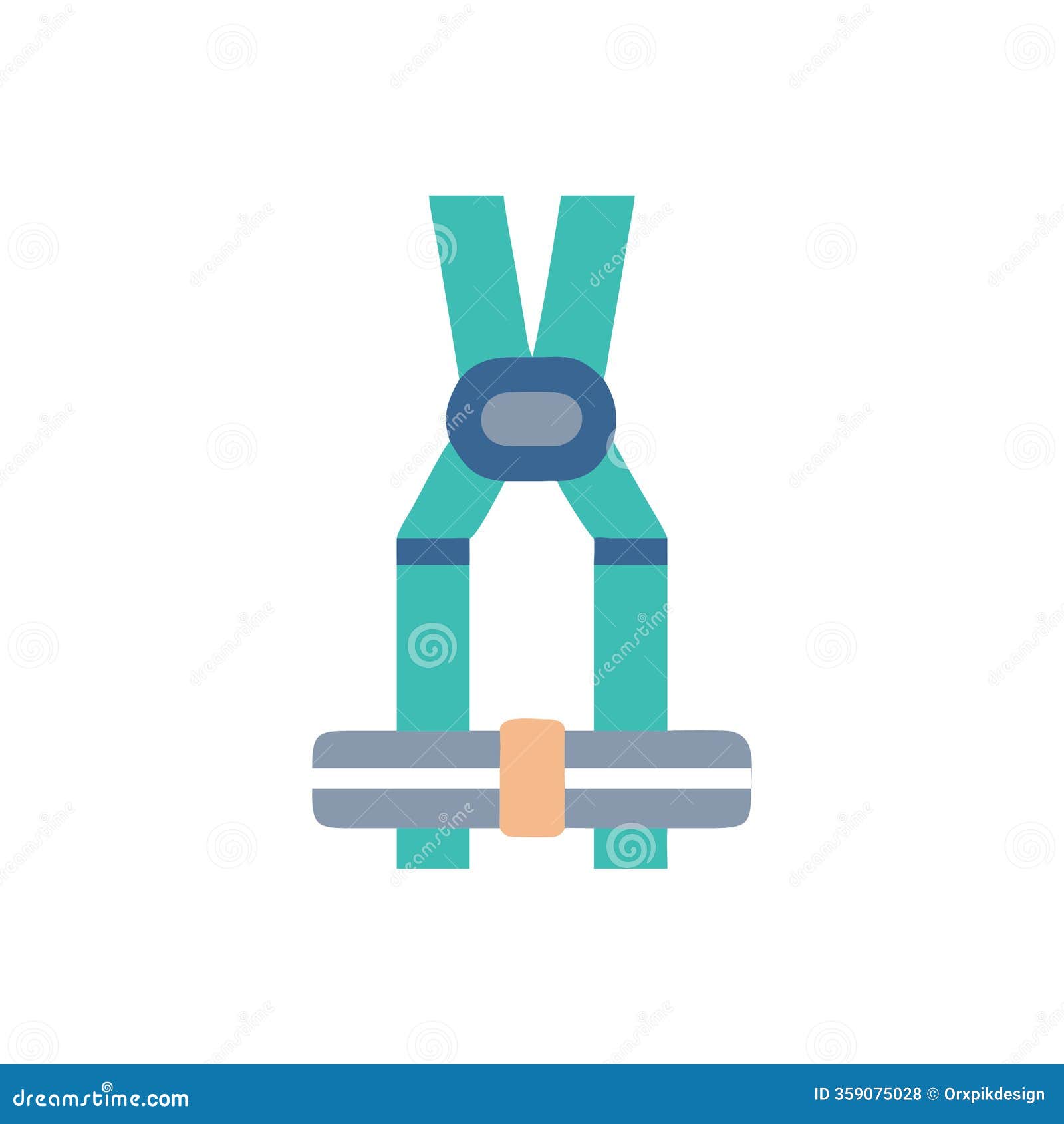 Stylish Safety Harness Icon Stock Illustration - Illustration of home ...