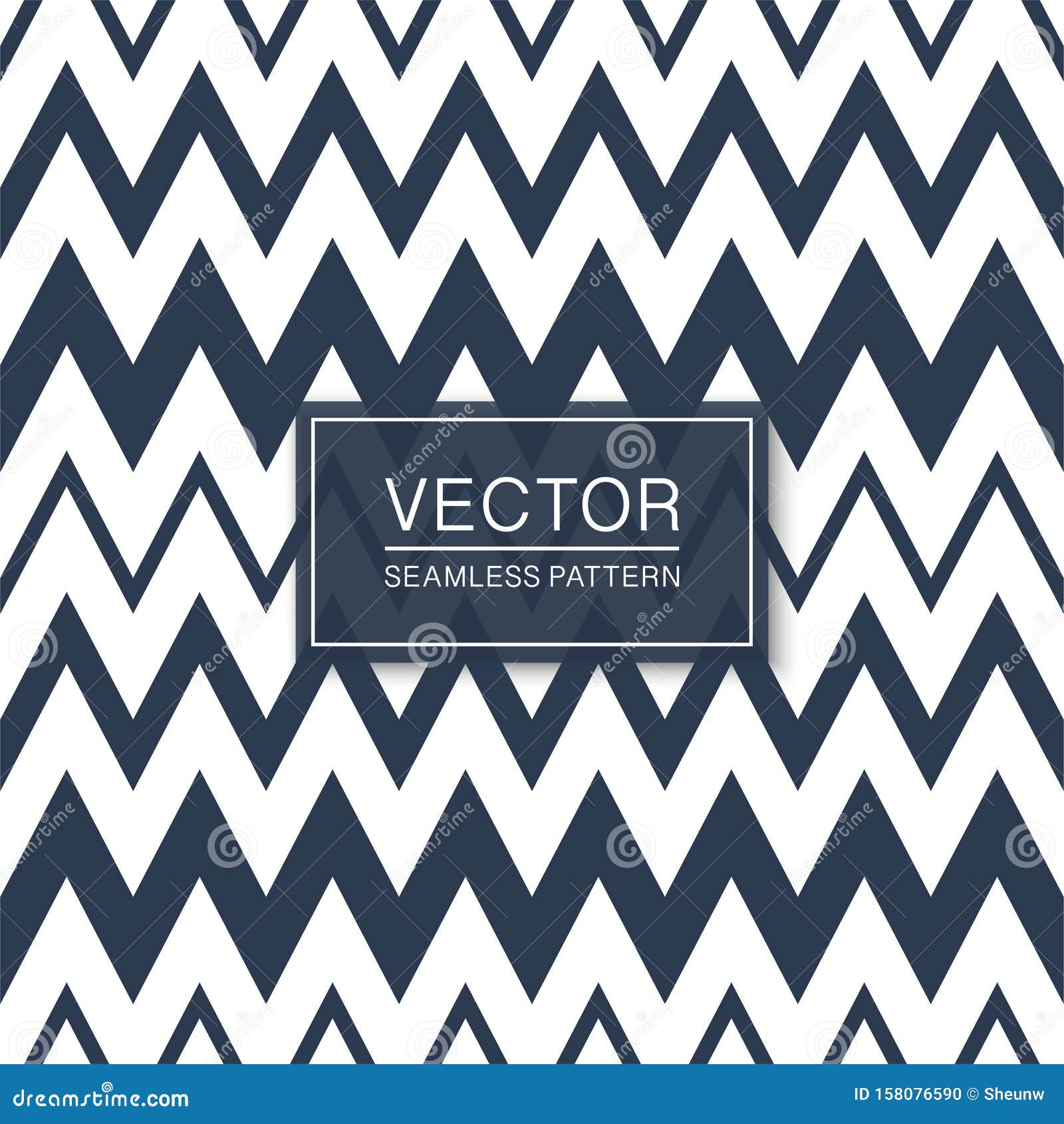 Stylish Seamless Striped Pattern - Blue and White Zigzag Texture ...