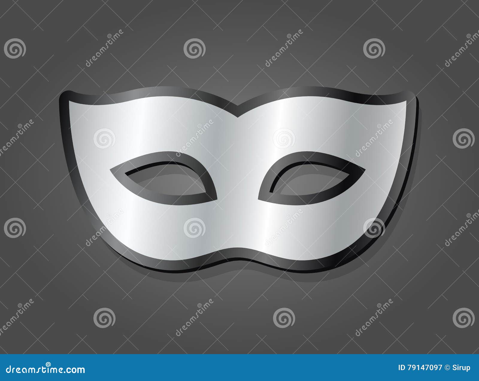 Stylish Silver Carnival Mask Stock Vector - Illustration of holiday ...