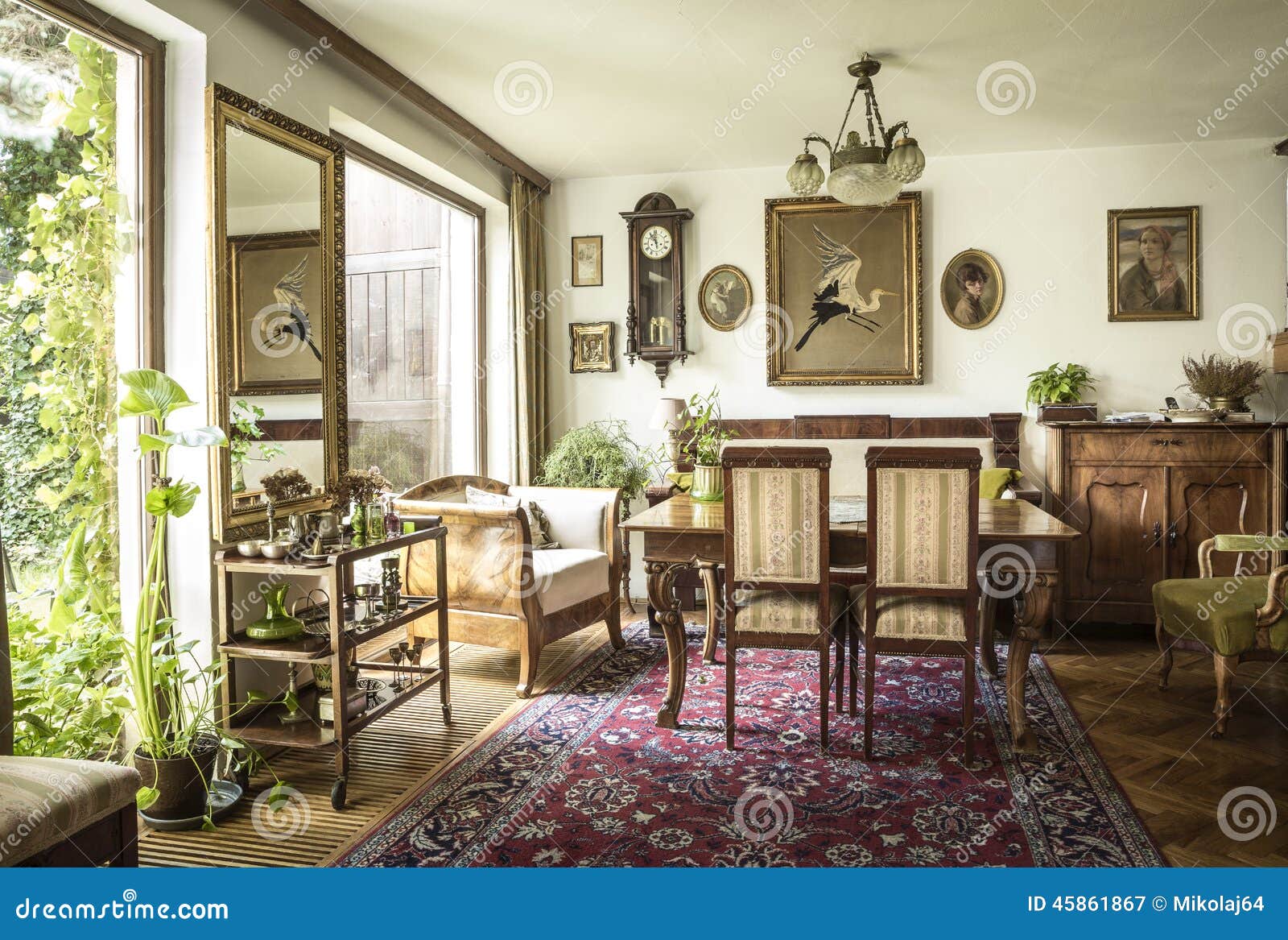 Stylish sitting room stock image. Image of cozy, house - 45861867