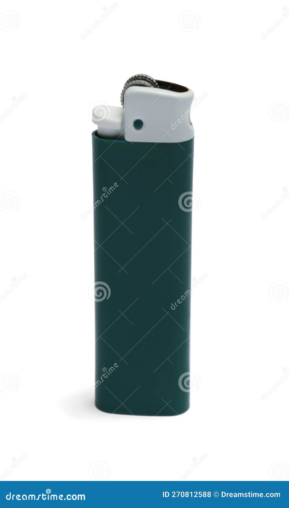 Stylish Small Pocket Lighter Isolated on White Stock Photo - Image of ...