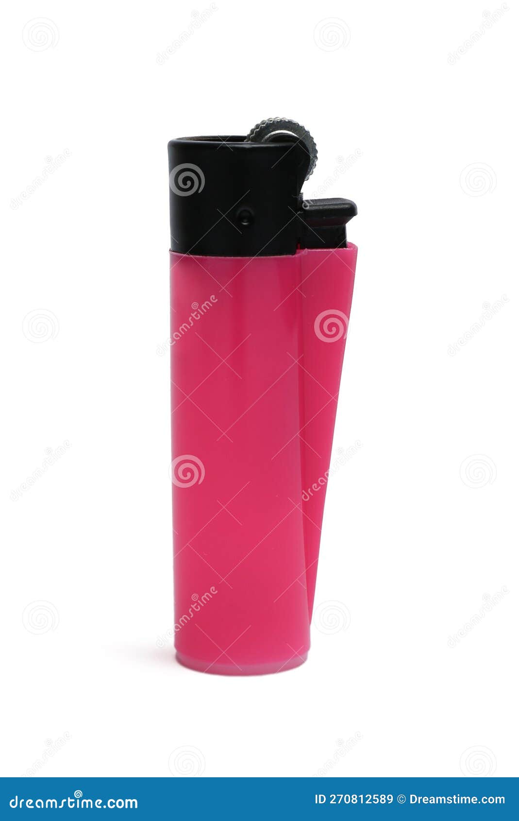 Stylish Small Pocket Lighter Isolated on White Stock Image - Image of ...