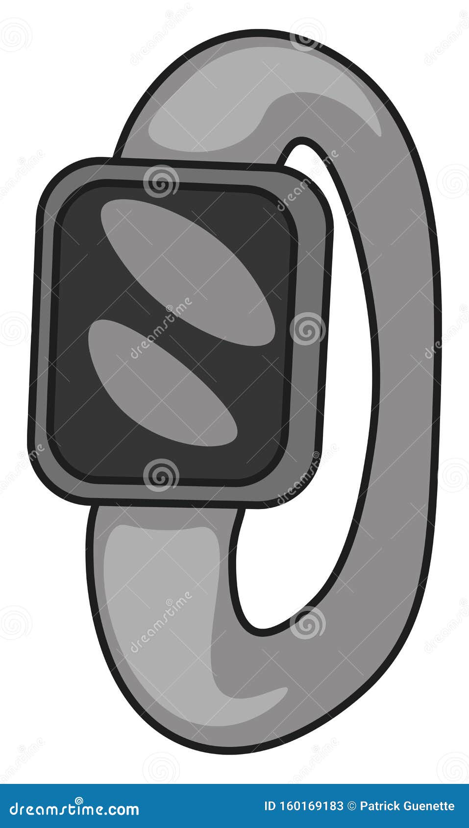 Stylish Smart Bands Isolated On White Background. Original Design ...