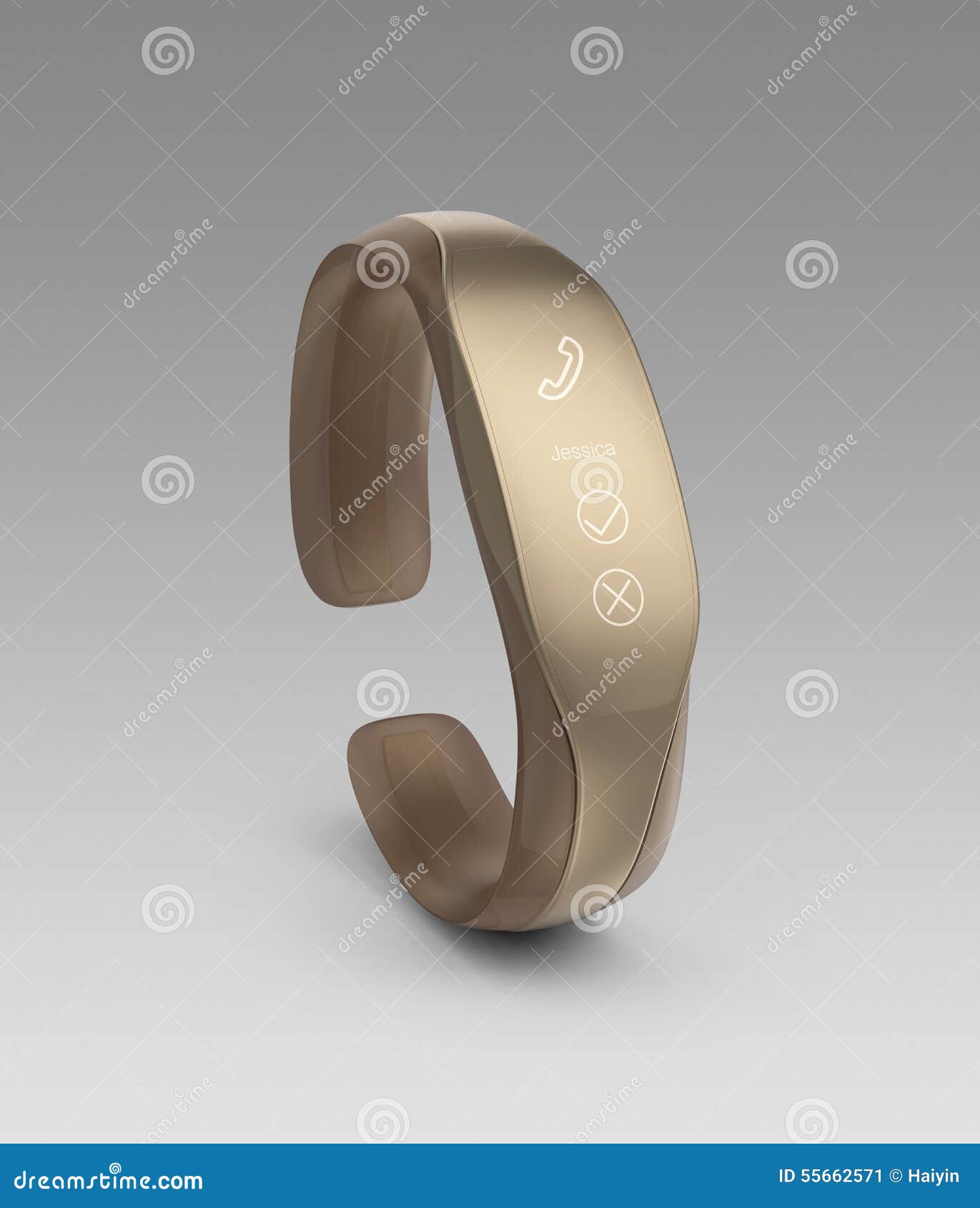 Stylish Smart Bands Isolated On White Background. Original Design ...