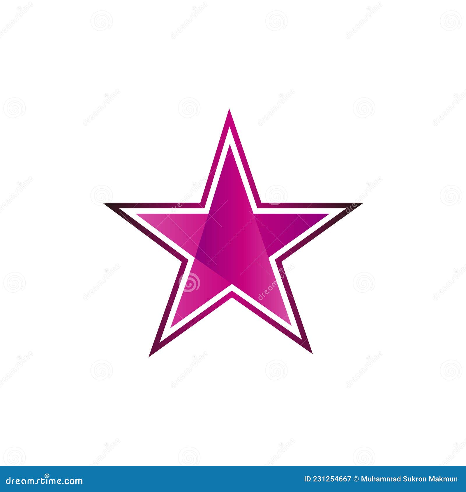 Stylish Star Purple Logo Icon Stock Vector - Illustration of trend ...