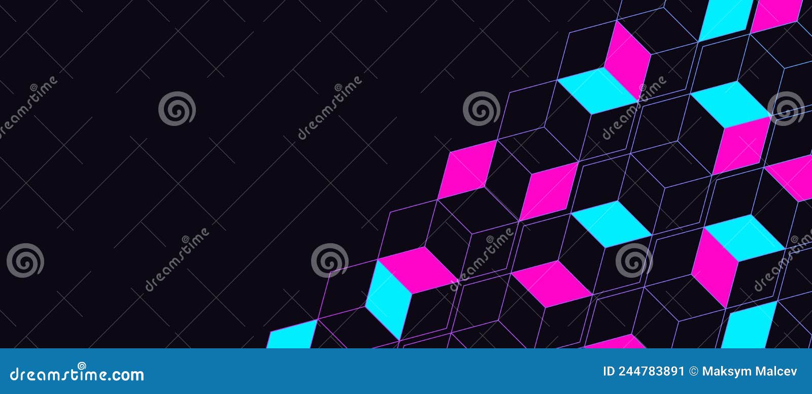 Stylish Structure Hexagonal Line Geometric Pattern Background. Abstract ...