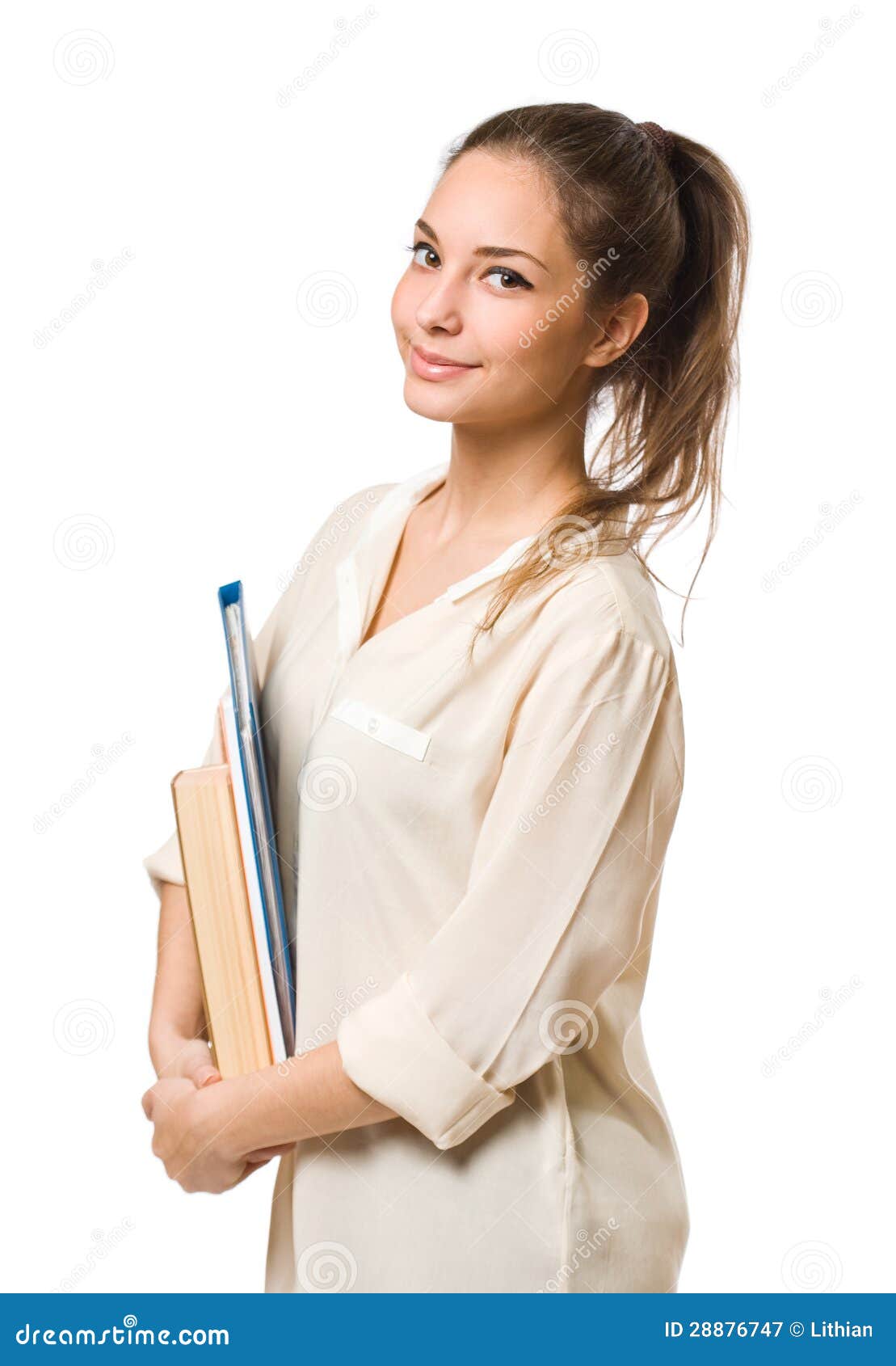 Stylish student girl. stock image. Image of education - 28876747
