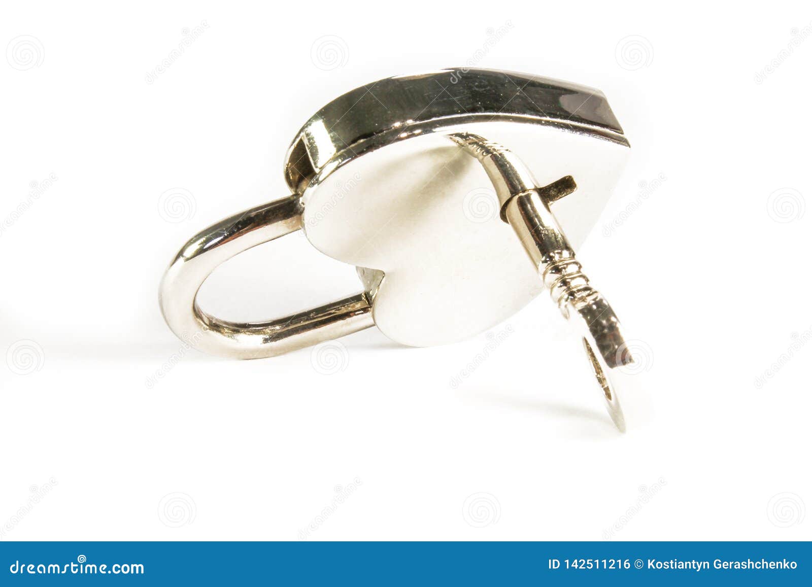 Stylish and Sturdy Lock on the White Background Stock Photo - Image of ...