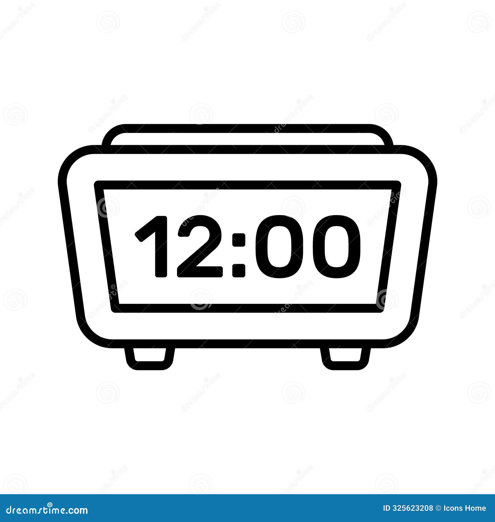 A Stylish Table Clock Icon, Ideal for Indicating Timekeeping and ...