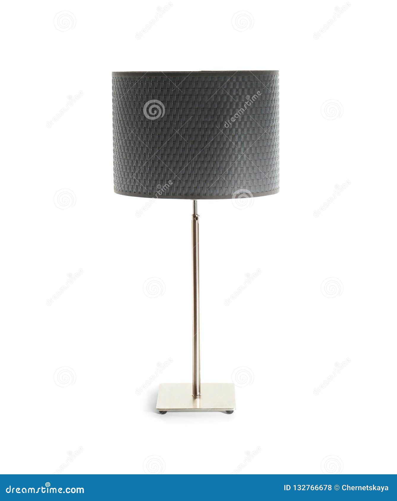 Stylish Table Lamp on White Background. Idea for Interior Stock Photo ...