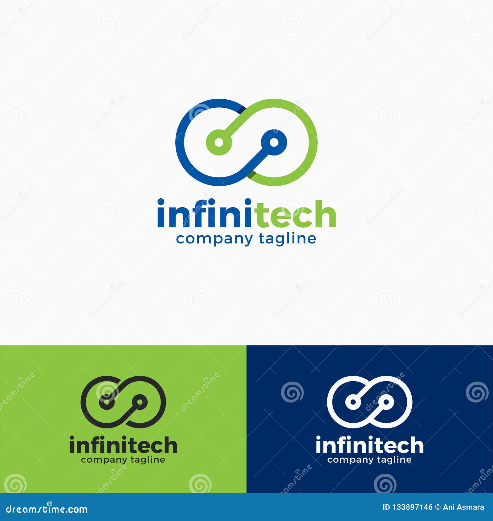 Infinity Technology Logo Template Stock Vector - Illustration of ...
