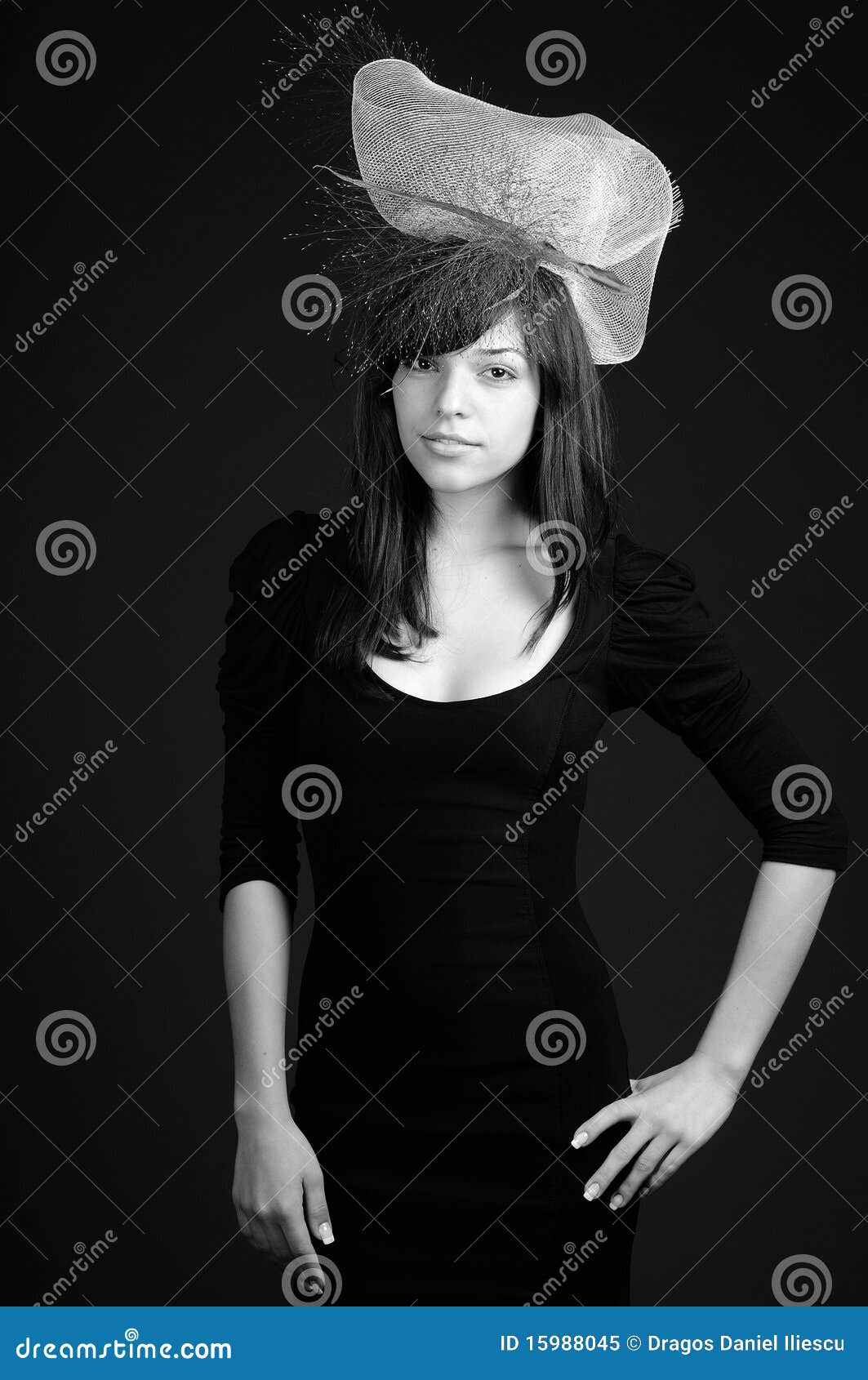Stylish Teen Posing with Accessory Stock Image - Image of hands, plants ...