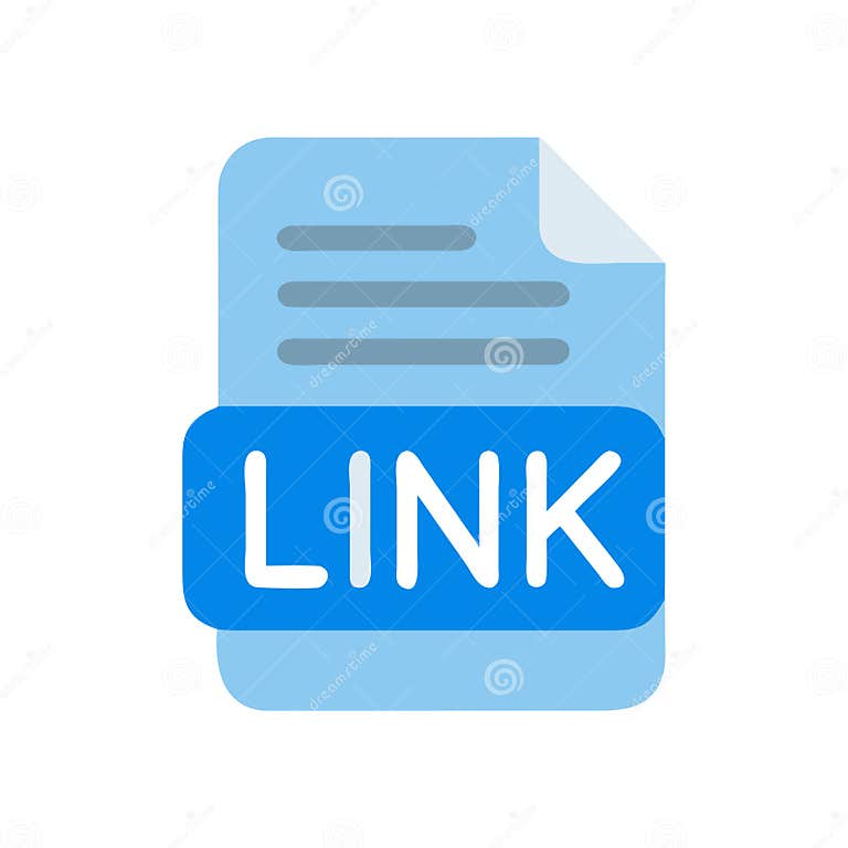 Stylish Text Link Icon for Website Navigation Stock Vector ...