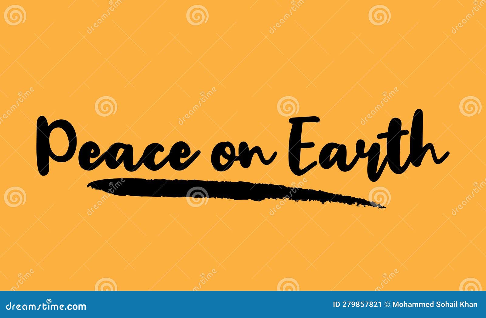 Peace on Earth Stylish Text Typography Lettering Phrase Vector Design ...