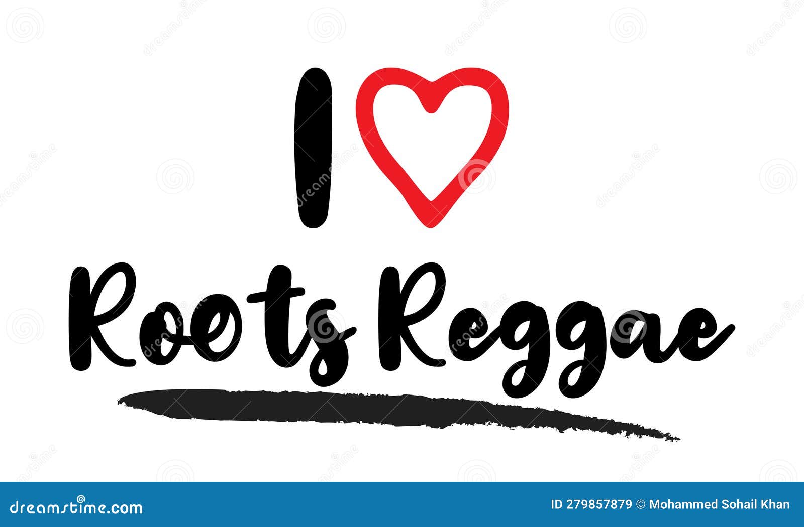 Roots Reggae Stylish Text Typography Lettering Phrase Vector Design ...