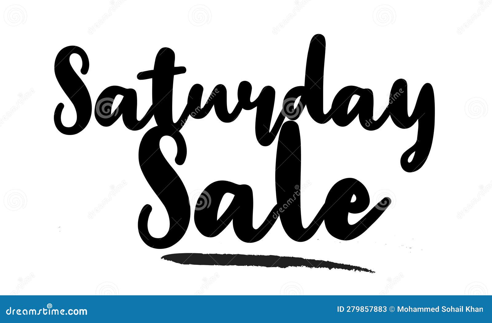 Saturday Sale Stylish Text Typography Lettering Phrase Vector Design ...