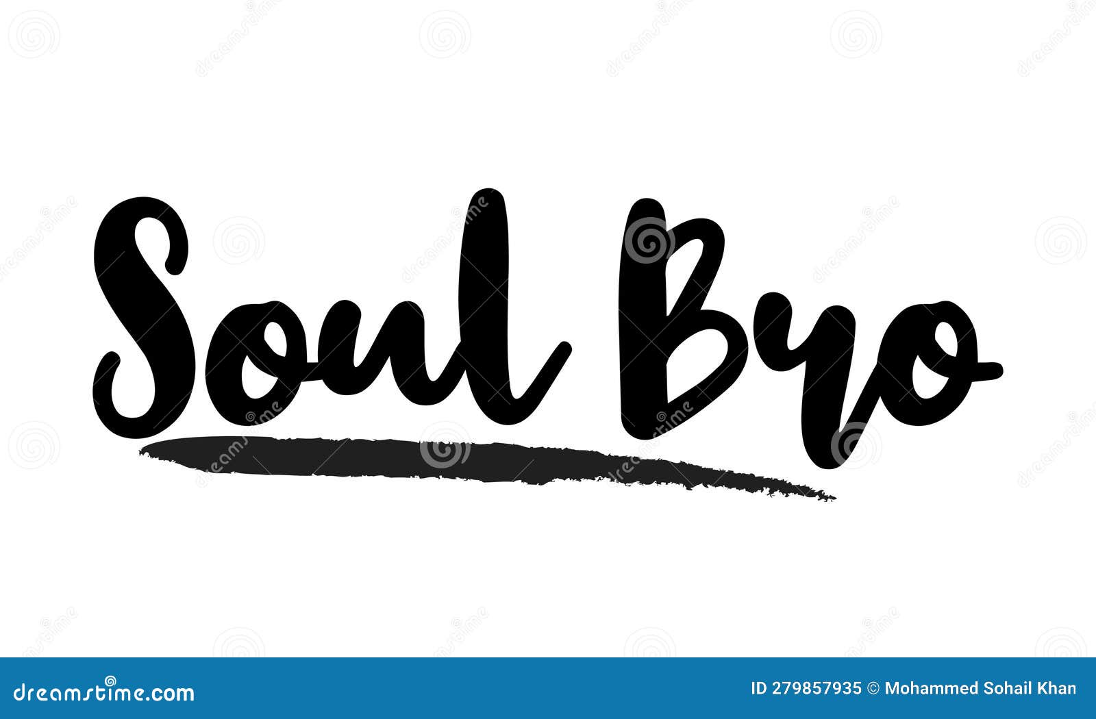 Soul Bro Stylish Text Typography Lettering Phrase Vector Design Stock ...