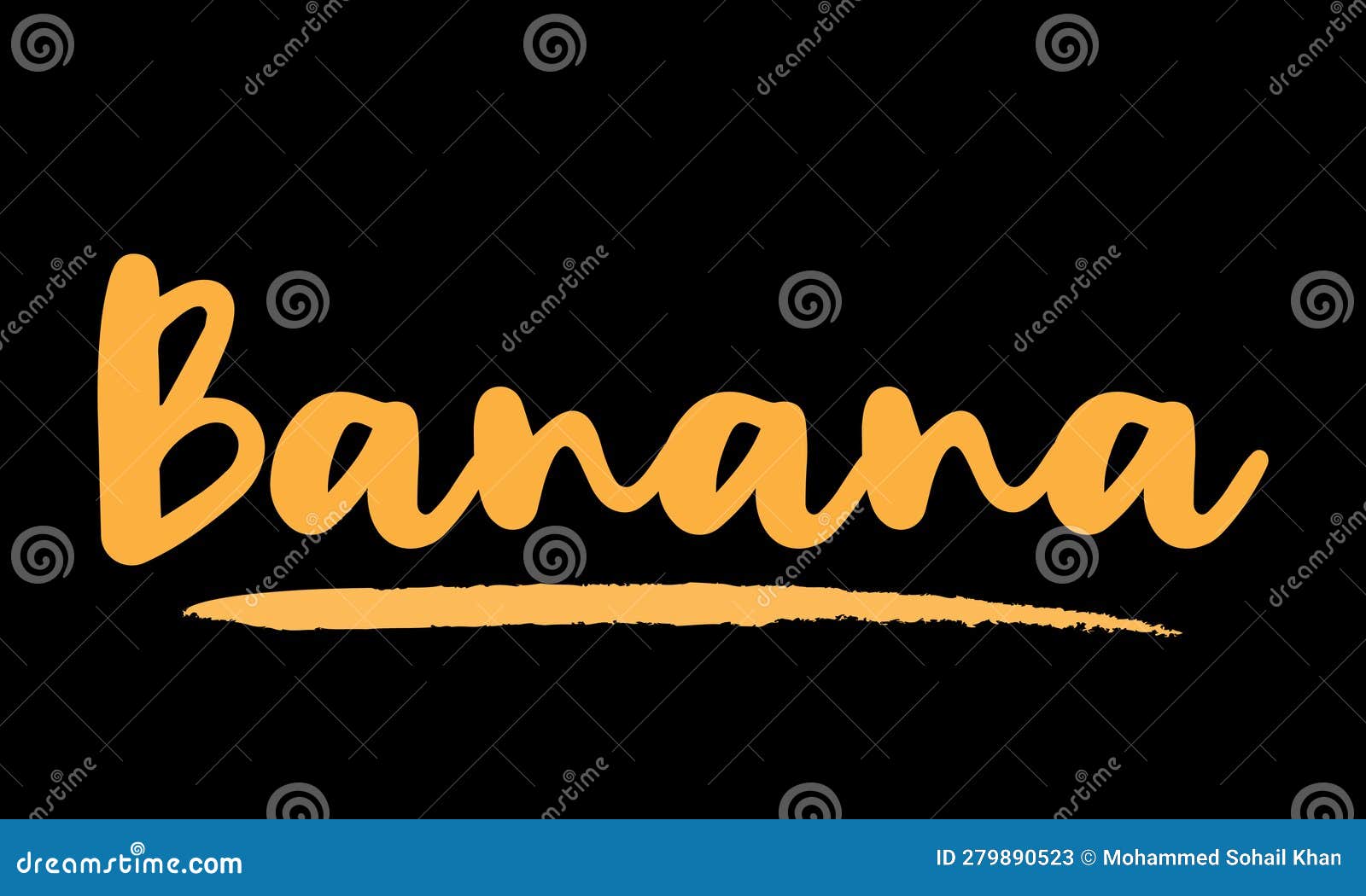 Banana Stylish Text Typography Lettering Phrase Vector Design Stock ...