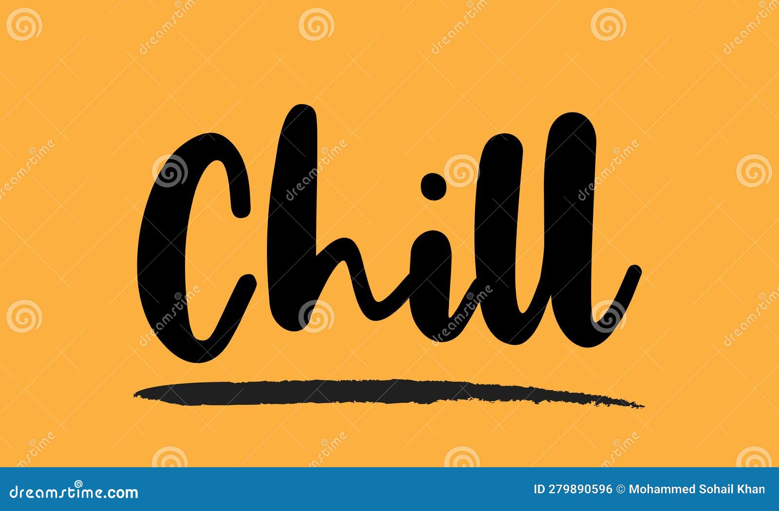 Chill Stylish Text Typography Lettering Phrase Vector Design Stock ...