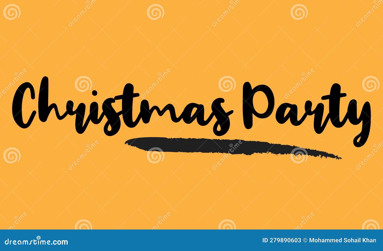 Christmas Party Stylish Text Typography Lettering Phrase Vector Design ...