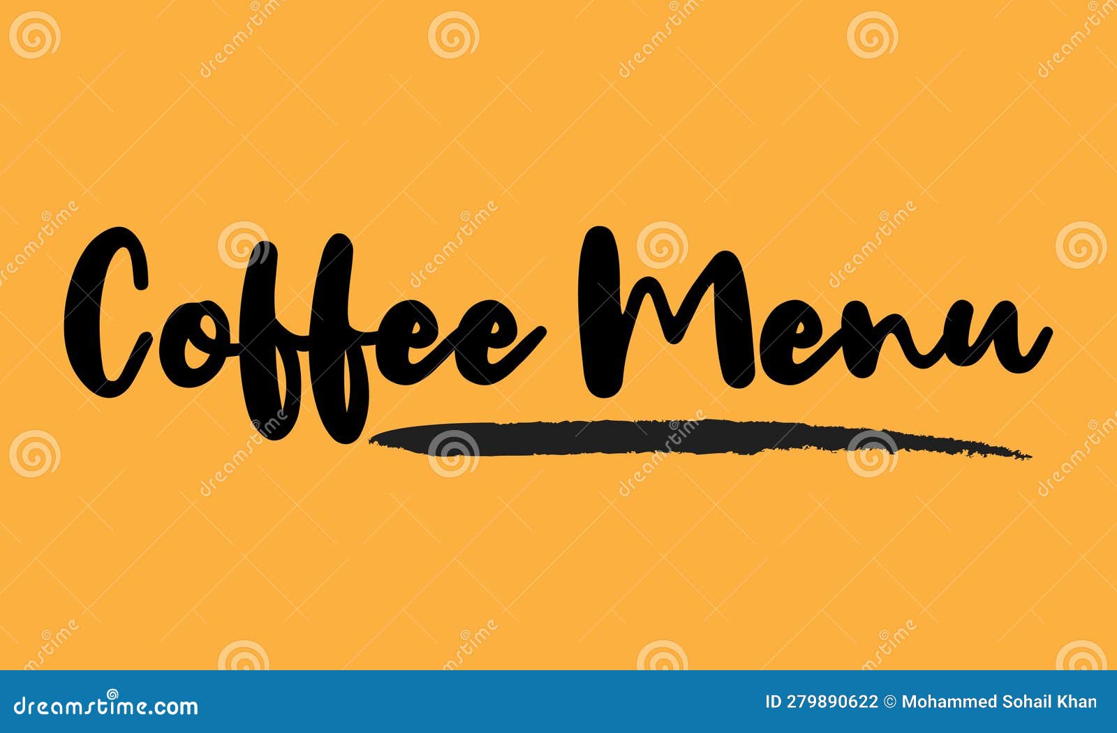 Coffee Menu Stylish Text Typography Lettering Phrase Vector Design ...