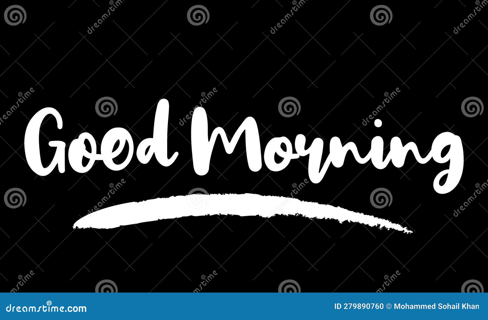 Good Morning Stylish Text Typography Lettering Phrase Vector Design ...