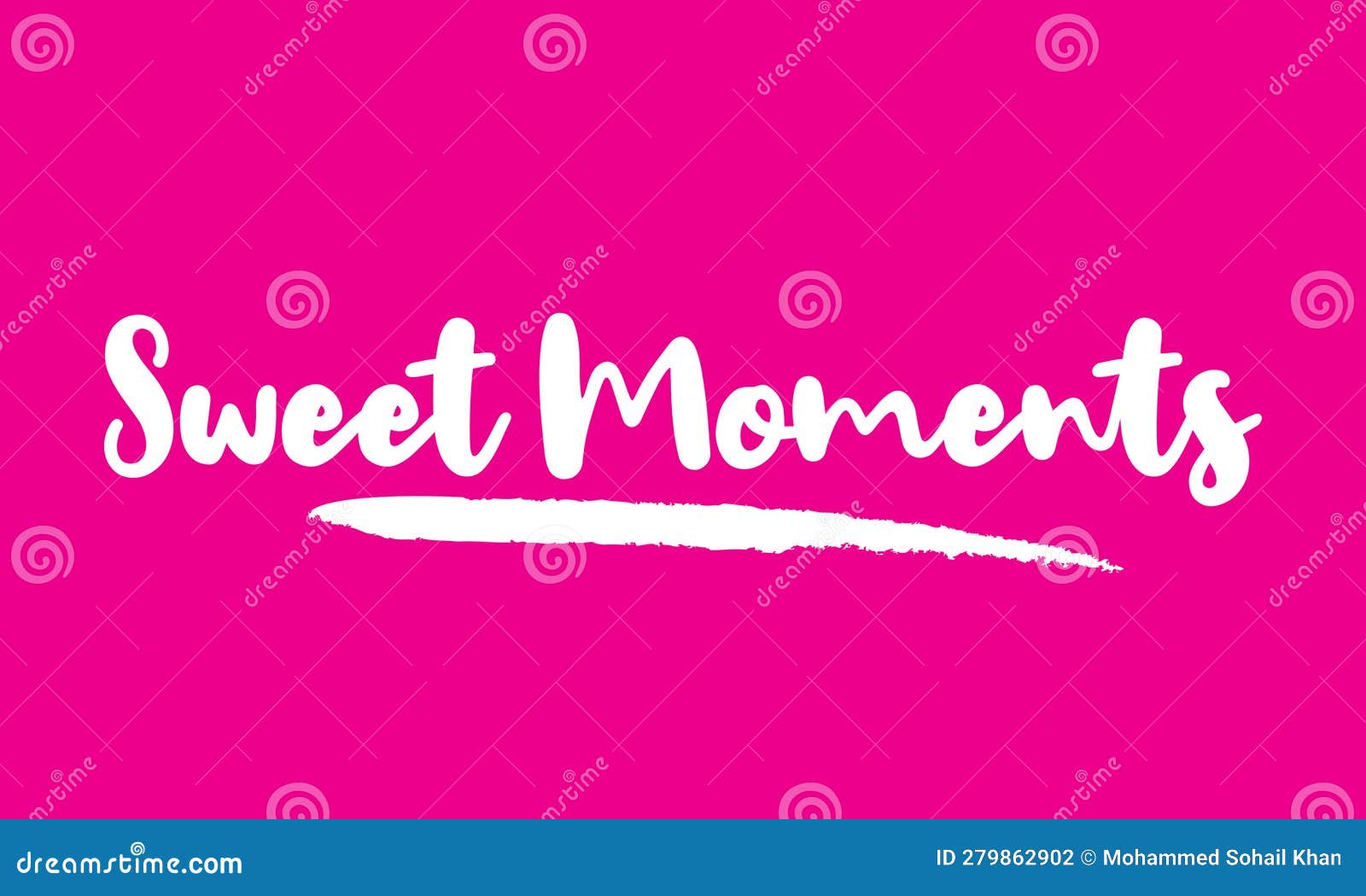 Sweet Moments Stylish Text Typography Lettering Phrase Vector Design ...
