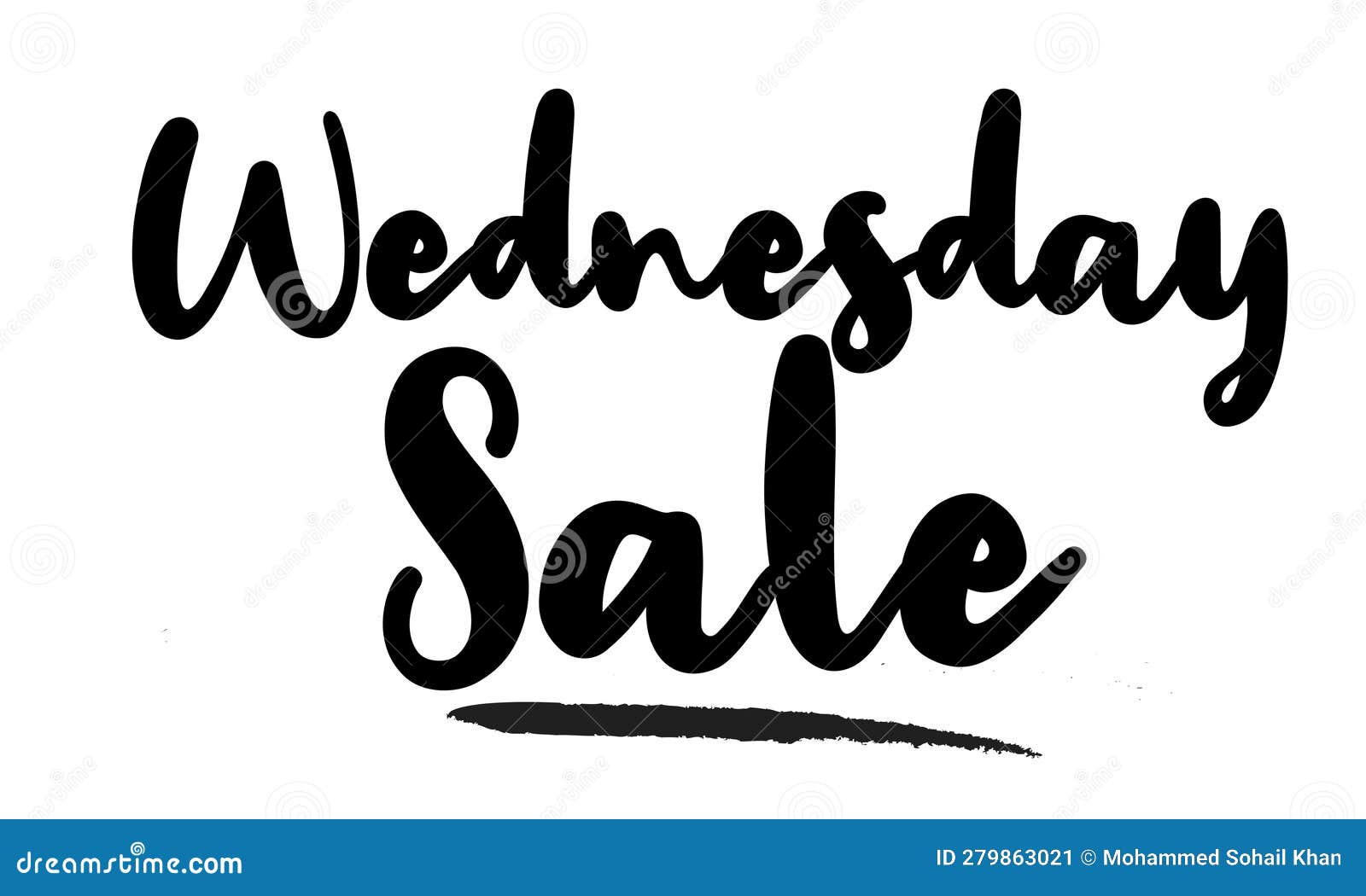 Wednesday Sale Stylish Text Typography Lettering Phrase Vector Design ...
