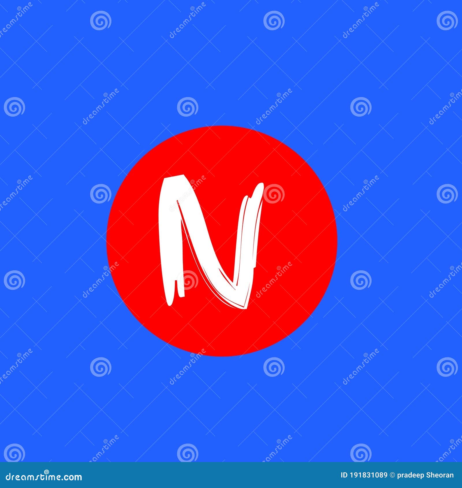 Stylish Texture Image of White Alphabet on Red Circle Stock ...
