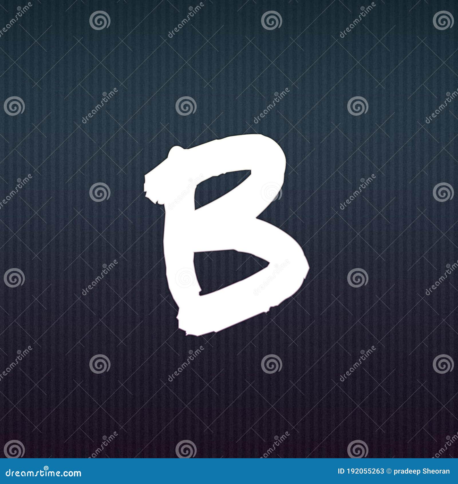 Stylish Texture Image of White B Alphabet Stock Image - Image of ...