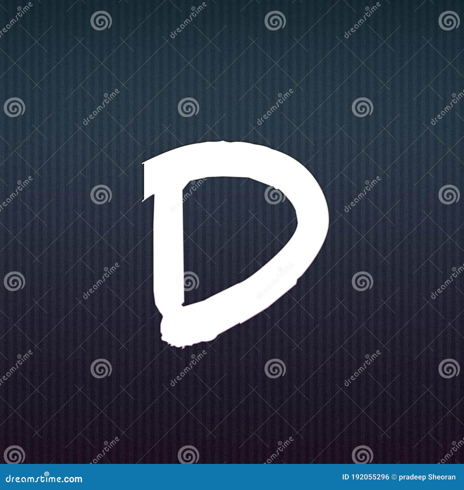 Stylish Texture Image of White D Alphabet Stock Illustration ...