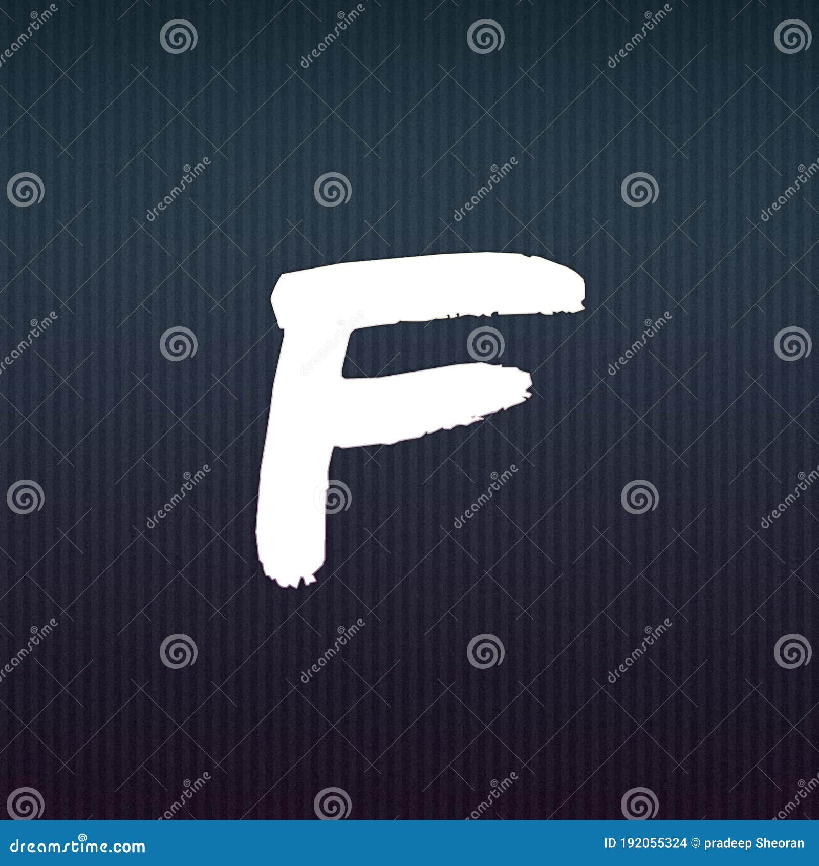 Stylish Texture Image of White F Alphabet Stock Illustration ...