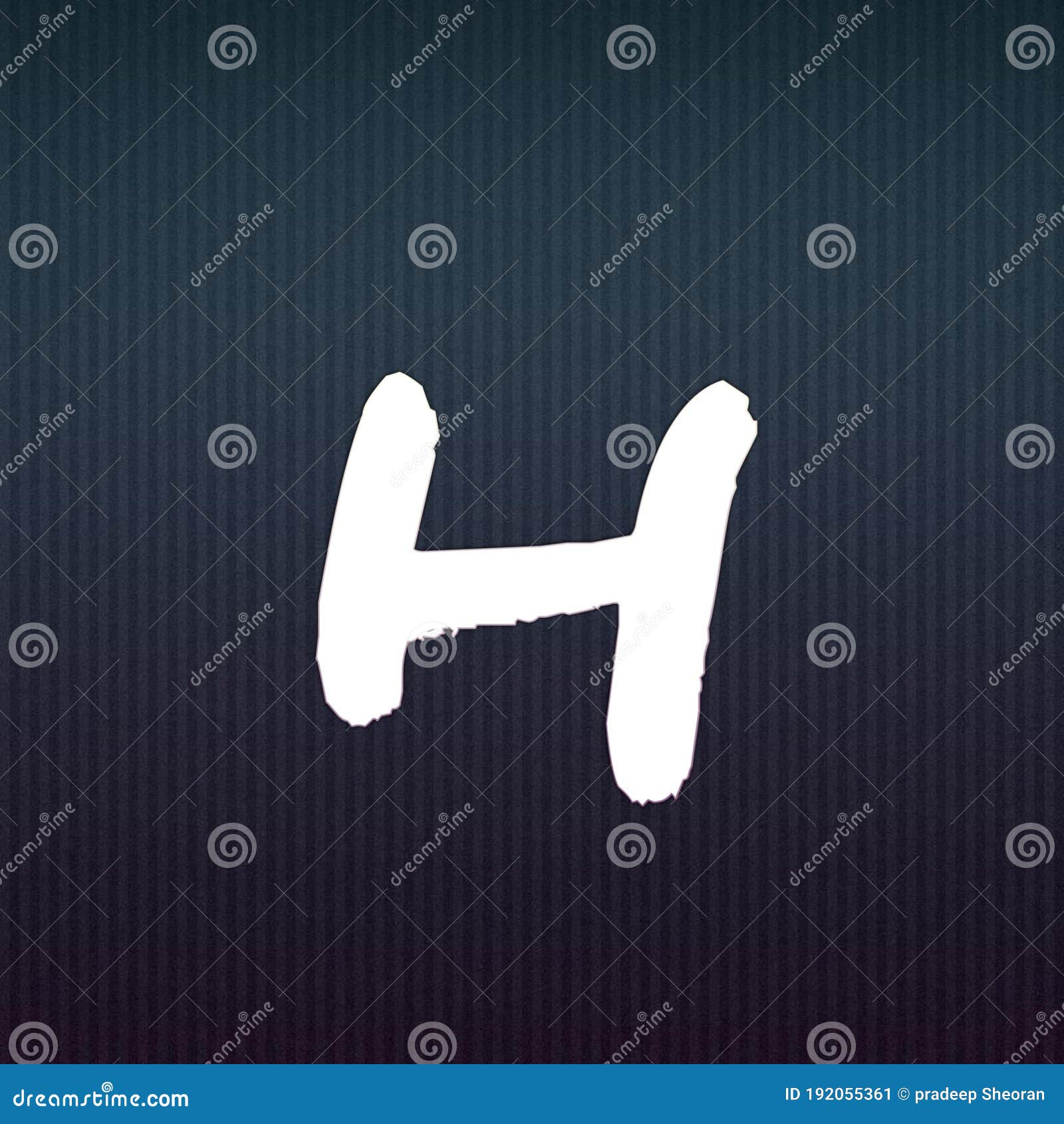 Stylish Texture Image of White H Alphabet Stock Illustration ...