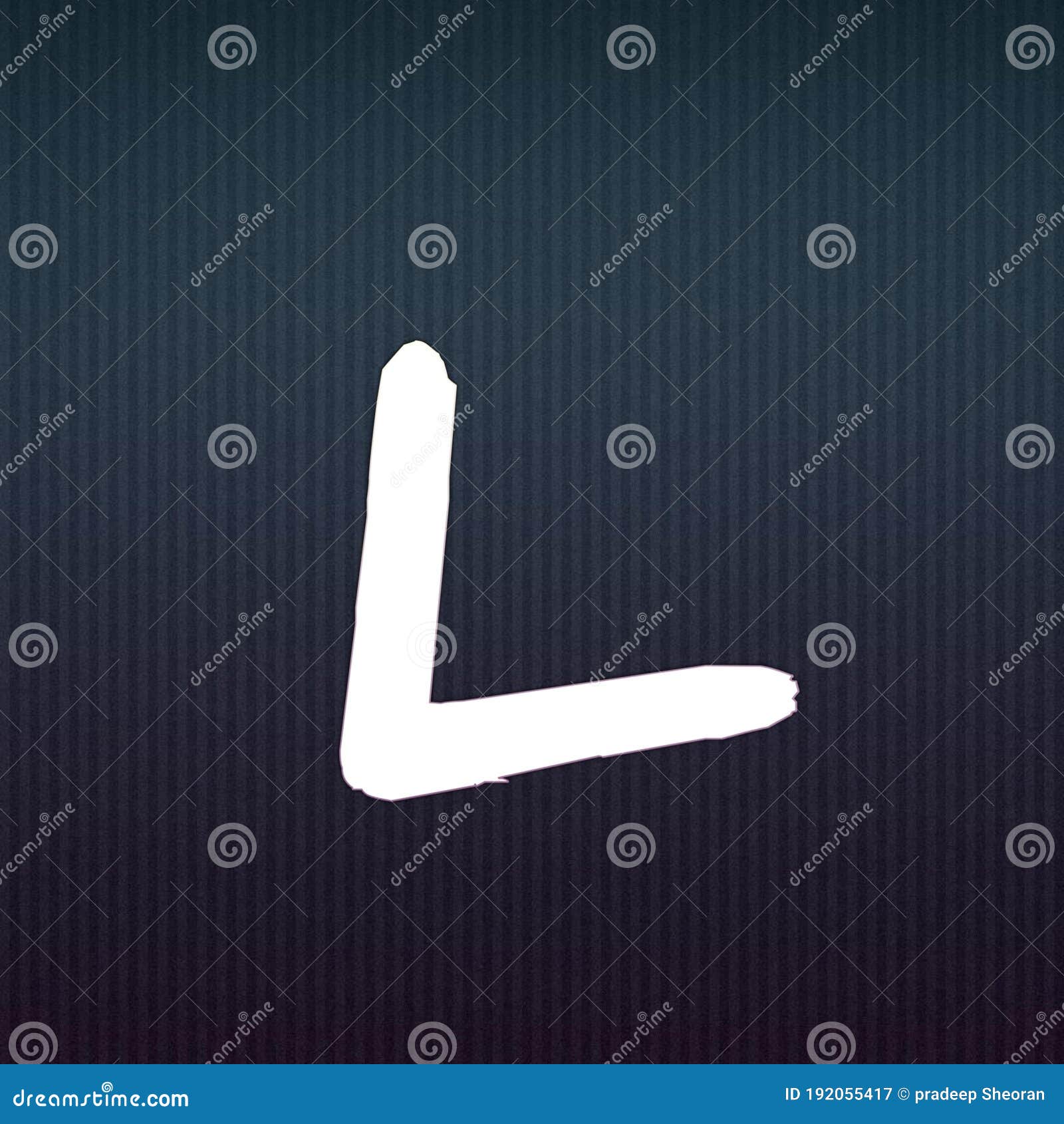 Stylish Texture Image of White L Alphabet Stock Illustration ...