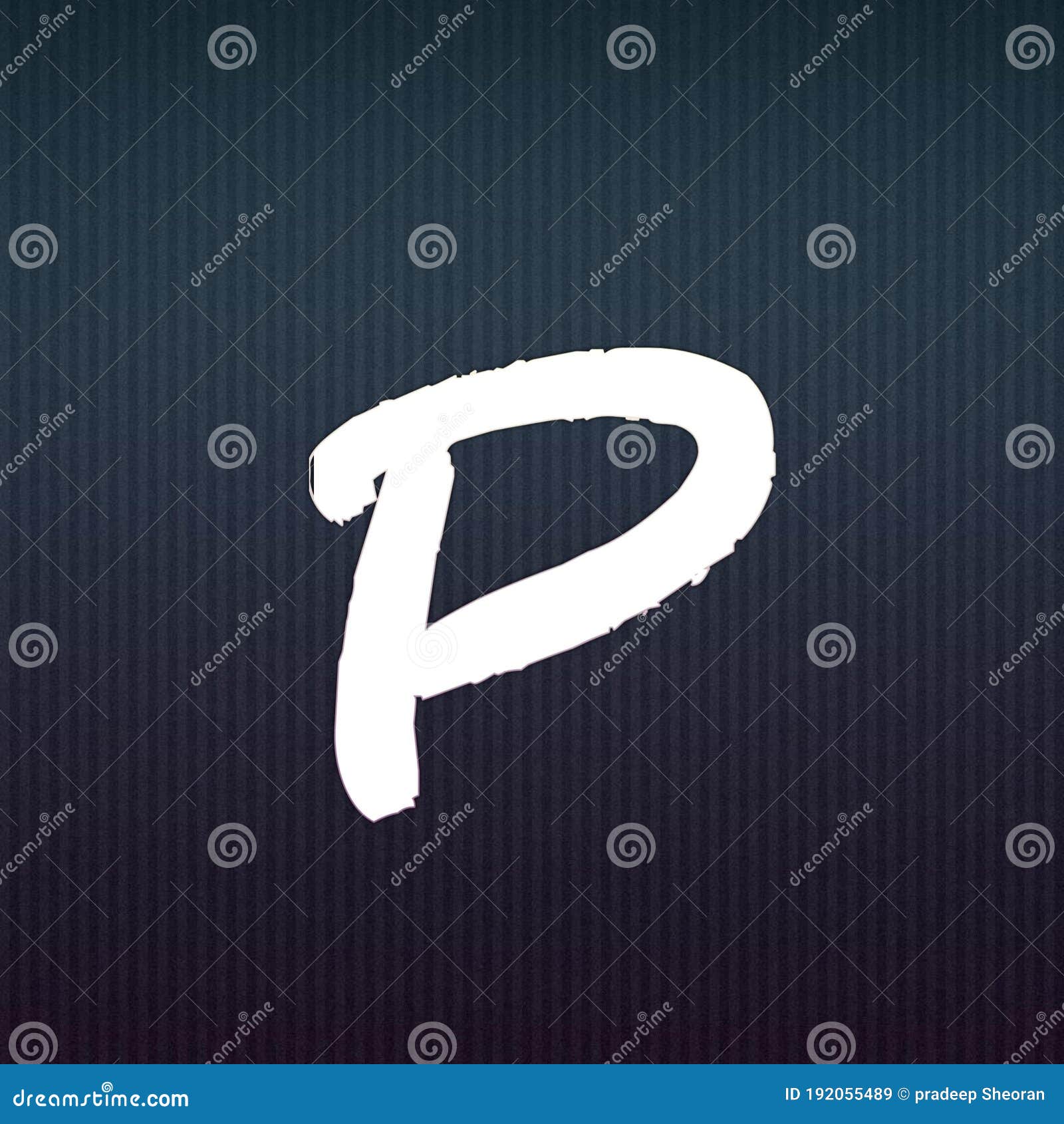 Stylish Texture Image of White P Alphabet Stock Illustration ...