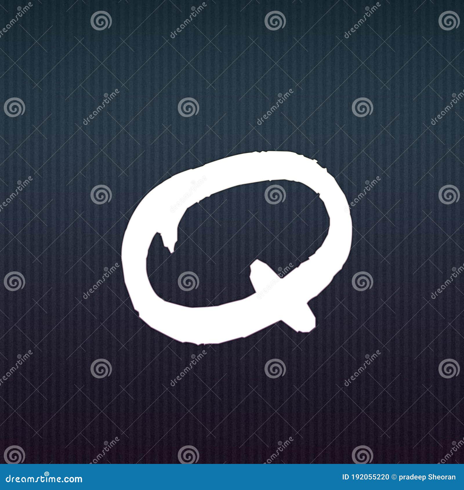 Stylish Texture Image of White Q Alphabet Stock Photo - Image of font ...