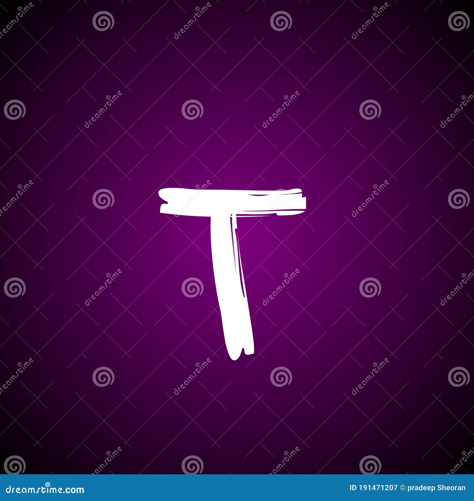 Stylish Texture Image of White T Alphabet Stock Illustration ...