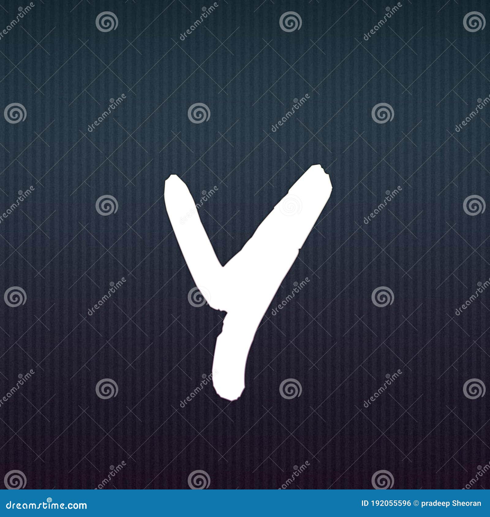 Stylish Texture Image of White Y Alphabet Stock Illustration ...