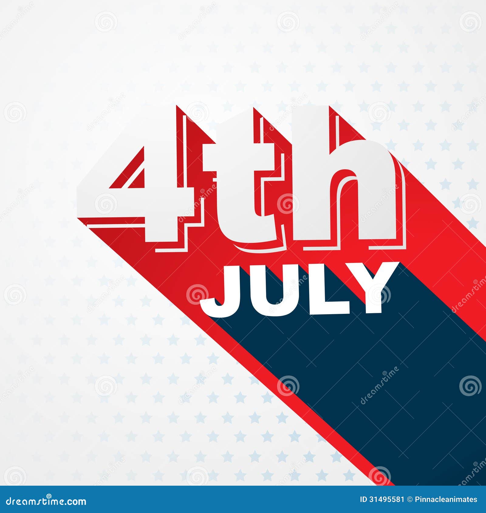 Stylish 4th of july text stock vector. Illustration of america - 31495581