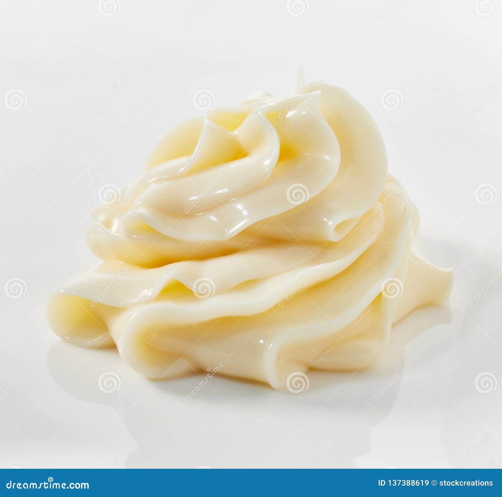 Stylish Twist of Mayonnaise for Formal Dining Stock Image - Image of ...