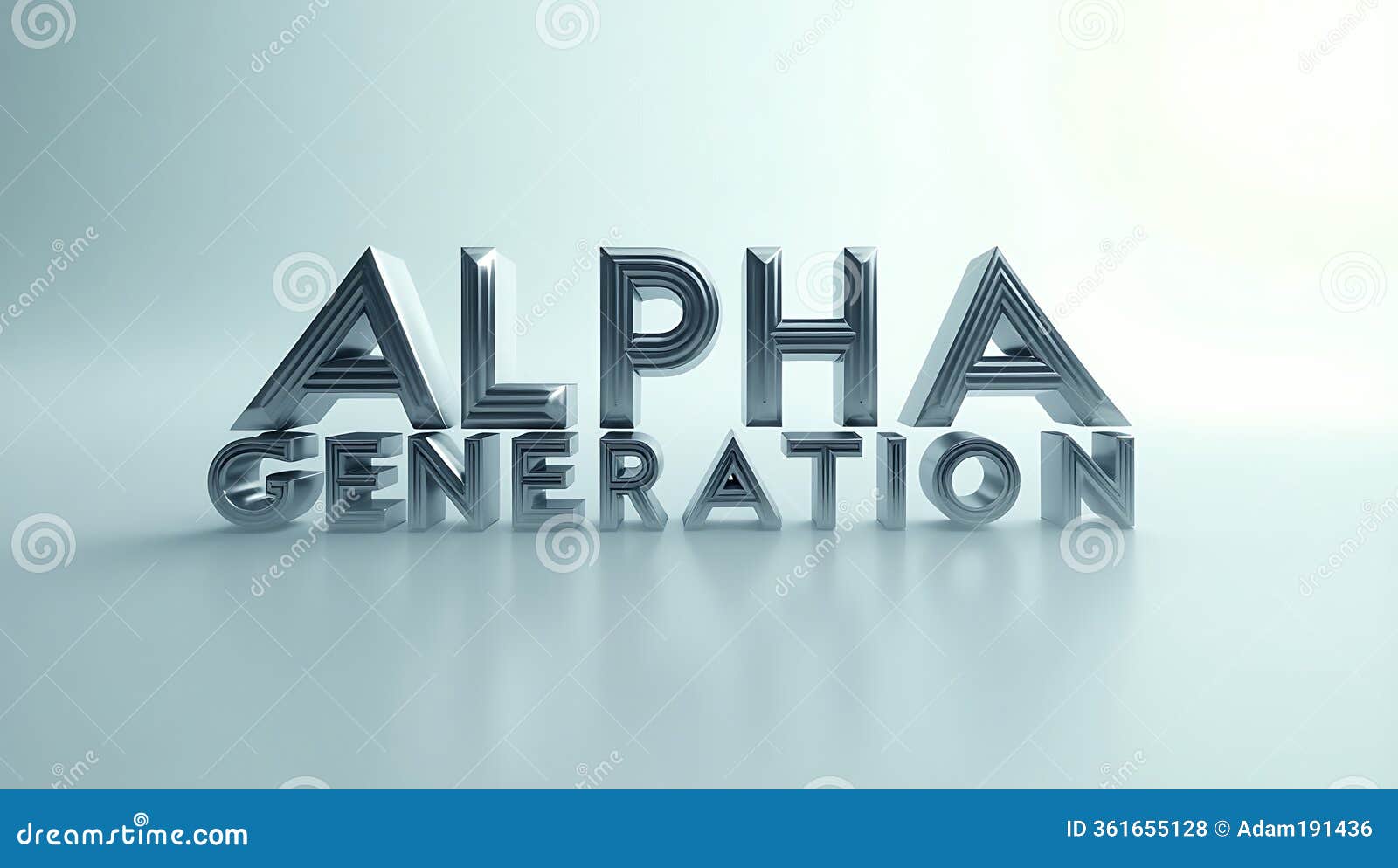 Stylish Typography Representing Alpha Generation In A Modern Design ...