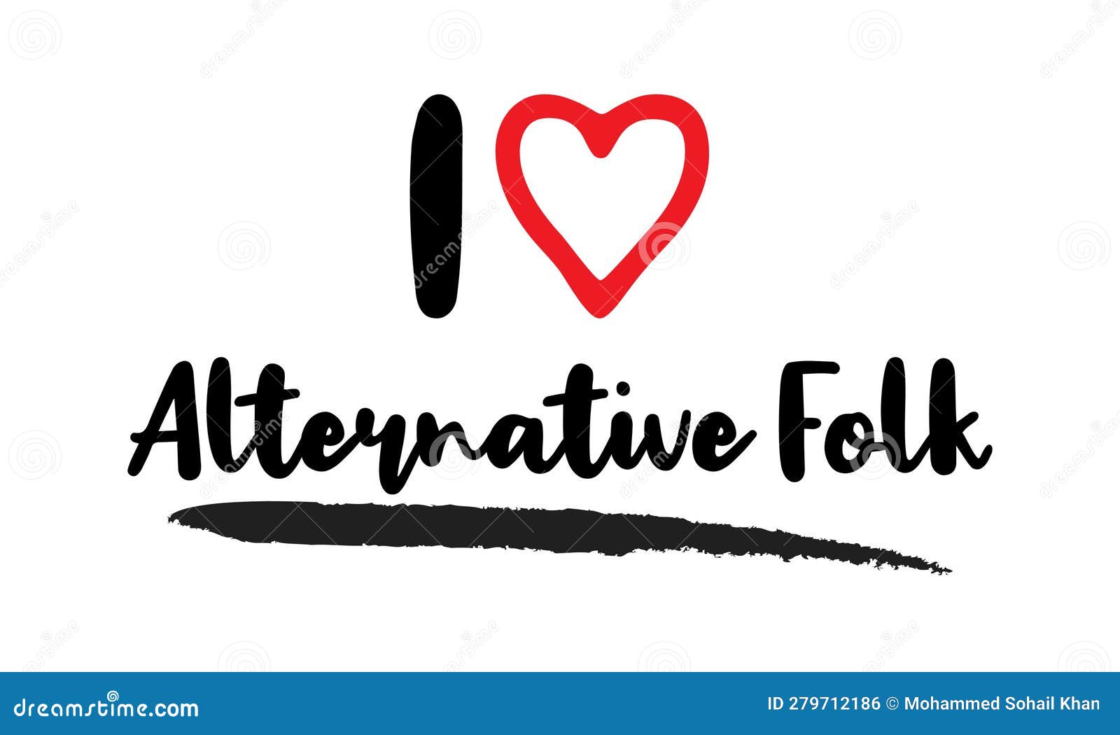 Alternative Folk Stylish Typography Text Lettering Phrase Vector Design ...